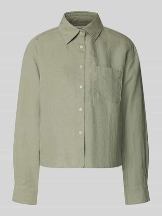 Marc O'Polo Regular Fit Leinenbluse mit Brusttasche