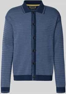 Scotch & Soda Cardigan mit Polokragen und Knopfleiste