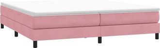 vidaXL Letto A Molle Senza Materasso Rosa 200x220 Cm In Velluto Vidaxl