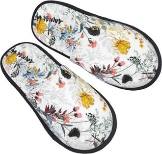 Generic Classiques Pantoufles en Feutre Fleur de pissenlit multicolore Accueil Slippers Confortable Chaussons Homme pour Hiver Femme Homme L