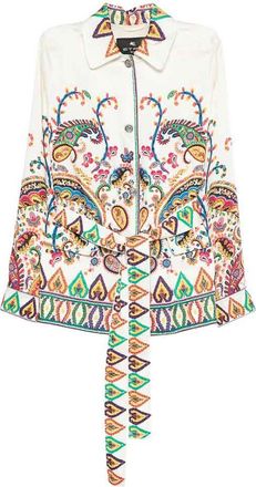 Etro Manteau Court - Blanc