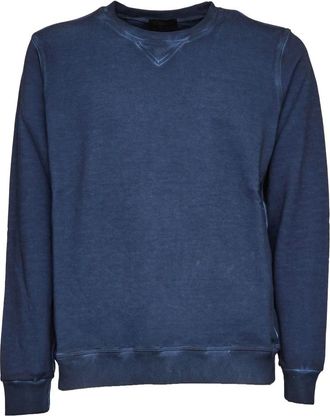 Dondup Homme, Sweatshirts et sweats &agrave; capuche, Bleu, Taille: XL Crew Neck SweaT-shirt