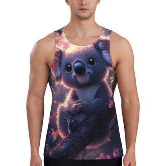 Generic D&eacute;bardeur respirant &agrave; s&eacute;chage rapide sans manches pour homme pour entra&icirc;nement &agrave; la plage S &agrave; 4XL, Koala mignon 8, 3XL