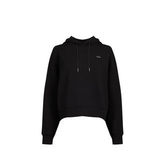 Lacoste Sweat &agrave; capuche oversize &agrave; logo brod&eacute; en coton m&eacute;lang&eacute;