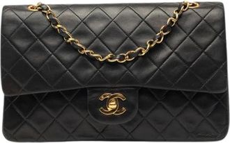 Chanel Pre-owned Sac Bandouli&egrave;re Double Flap - Femme - Pre-owned - Noir - Taille: ONE Size