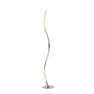 Lindby LED Lampadaire Criostal à intensité variable (Moderne) en Gris Aluminium e. a. pour Salon & Salle manger (1 lampe,à), Sur Pied, Lampe a de Sol