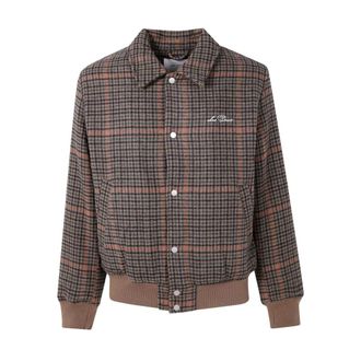 Les Deux Veste Marron Soie Nylon - Homme - Vestes - Brun - Taille: S