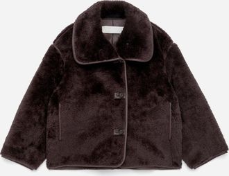 Arket Kurze Teddyjacke -Braun