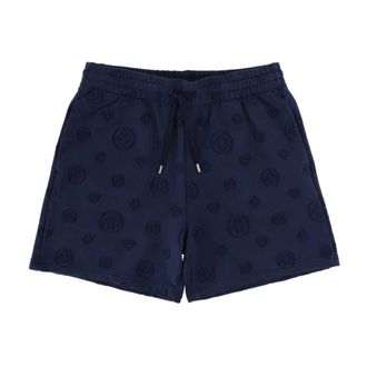 Casablanca Shorts Jacquard Logo All-Over - Homme - Shorts - Bleu - Taille: L