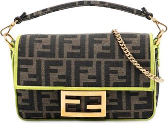 Fendi Hobo Bags - Mini Zucca Canvas 1974 Roma Amor Baguette Crossbod - Gr. unisize - in Braun - f&uuml;r Damen