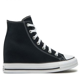 Converse Sneakers aus Stoff Converse Chuck Taylor All Star Wedge Platform A11909C Schwarz