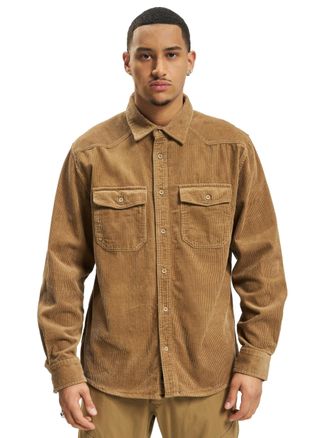 Brandit Herren Corduroy Classic Shirt Long Sleeve Klassisches Hemd, Camel,5XL