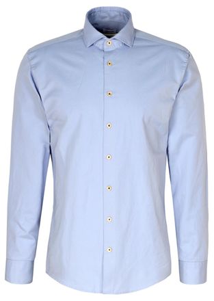 Seidensticker Herren Casual Hemd, Blau, 47 EU