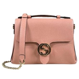 Gucci Sac &agrave; main en cuir Pre-owned - Femme - Pre-owned - Rose - Taille: ONE Size