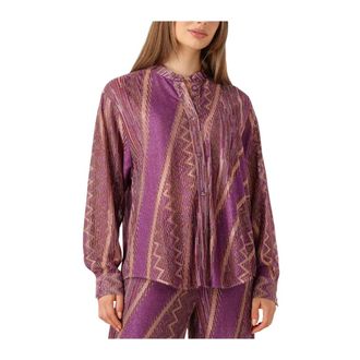 Amaya Amsterdam Damen, Blusen & Hemden, Lila, SGröße