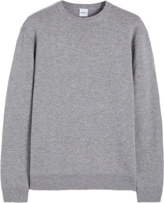 Aspesi t-shirt en laine vierge à col rond - Gris