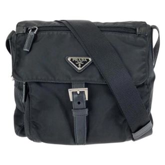 Prada Pre-owned Tessuto Nylon Schultertasche - - Pre-owned - Damen - Schwarzk - ONE SIZE