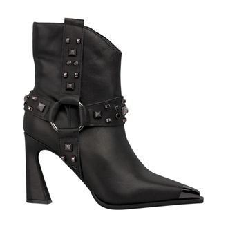 Alma En Pena Metallic studded bootie - - Shoes - Damen - Schwarzk - 40 EU