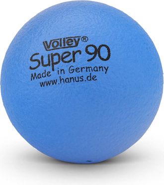 Volley Softball Super Blau - 9 cm Durchmesser - Weicher Schaumstoffball - Leicht - Griffig - Made in Germany
