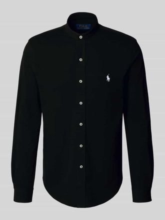 Polo Ralph Lauren Regular Fit Freizeithemd mit Label-Stitching und Stehkragen