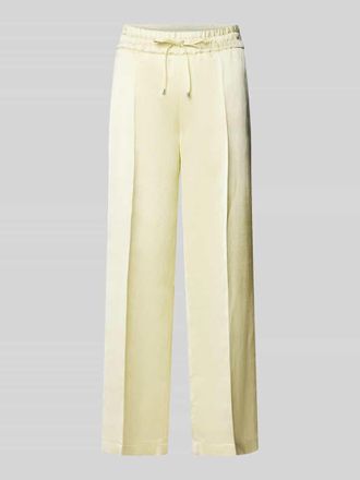 Cambio Regular Fit Stoffhose mit Leinen-Anteil Modell CLARA