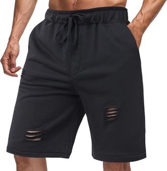 Generic Short d&eacute;t&eacute; noir pour homme - Short de sport avec poches - Pantalon chino de sport pour homme - Pantalon de travail cargo - Pantalon de golf - Taille &eacute;