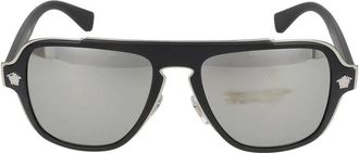 Versace Homme, Accessoires, Noir, Taille: 56 MM Lunettes de soleil &eacute;l&eacute;gantes avec code UPC