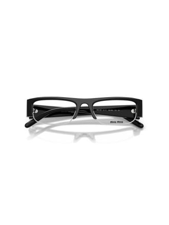 Miu Miu 0MU Blue-Violet Light Filter Eyeglasses - Black