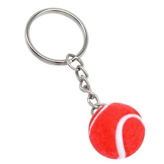 Generic Porte-cl&eacute;s balle de tennis en peluche - Porte-cl&eacute;s de sport 3,1 pouces, conception &agrave; texture l&eacute;g&egrave;re, finition mini-point douce portable | Accessoire d