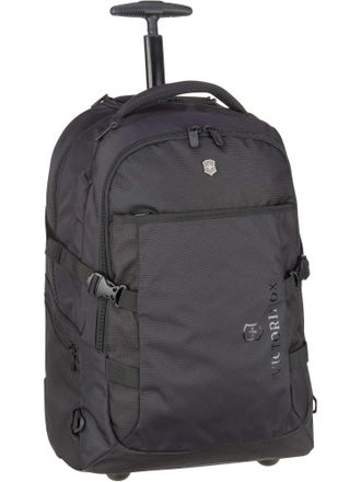 Victorinox by Swiss Army Vx Sport EVO Backpack on Wheels, Rucksack mit Trolley-Funktion, Damen/Herren, 16 Zoll Laptopfach, 10 Zoll Tabletfach, 37 l, Schwarz