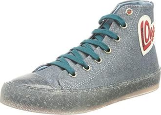 Love Moschino Femme Collezione Autunno Inverno 2021 Baskets, Bleu, 40 EU