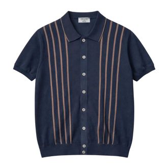 Gran Sasso Homme, Chemises, Bleu, Taille: 2XL Camicia Rayas