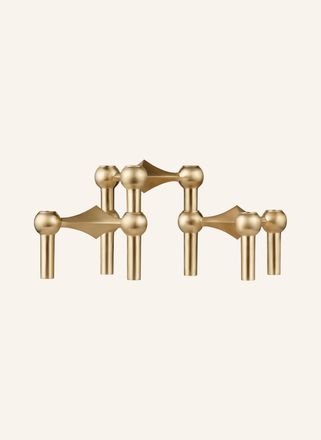 Stoff Nagel Stoff Nagel 3er-Set Kerzenhalter gold
