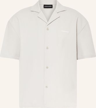 Pegador Pegador Resorthemd Troy Comfort Fit Mit Plissees grau