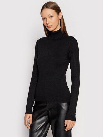 Vero Moda Rollkragenpullover Glory 10231630 Schwarz Slim Fit