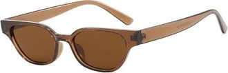 Generic Lunettes De Soleil &Agrave; Petite Monture For Hommes Et Femmes, For Les Vacances En Plein Air F&ecirc;tes(Brown)