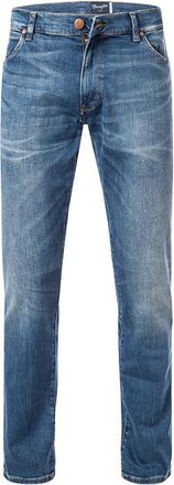 Wrangler Herren Jeans blau Baumwoll-Stretch