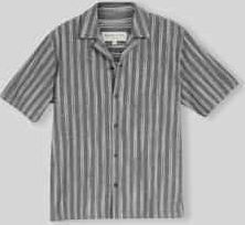 Tom Tailor Denim Relaxed Fit Freizeithemd aus Baumwoll-Leinen-Mix