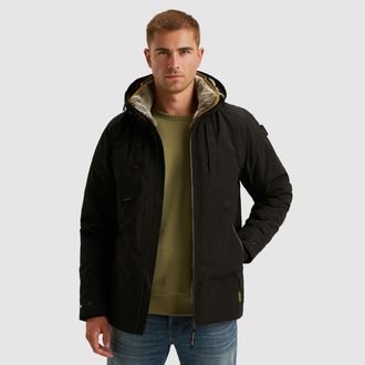 PME Legend Winterjacke PME LEGEND, Herren, Gr. M, schwarz, Web, Obermaterial: 58% Nylon, 42% Polyester, regular fit h&uuml;ftbedeckend, angesetztes B&uuml;ndchen verstellb