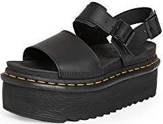 Dr. Martens Sandal, Sandales Plateforme, Black Milled Nappa
