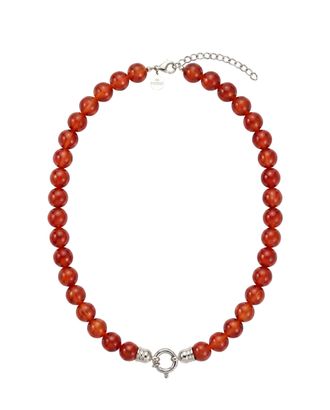 Purelei Roter Achat Charm Kette