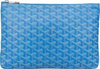 Goyard Crossbody Bags - Goyard Blue Goyardine Monogram Clutch - Gr. unisize - in Bunt - für Damen