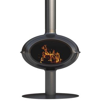Invicta schwarzer 7kw holzofen aus gusseisen p648114