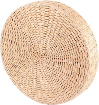 Dioche Rundes, Verdicktes Tatami-Sitzkissen, Handgefertigtes Produkt, Geeignet f&uuml;r Yoga, Teezeremonie-Dekoration, Schilfmaterial, EIN Muss f&uuml;r zu Hause
