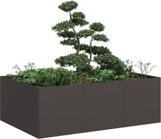 vidaXL Jardini&egrave;re noir 120x80x40 cm acier - Vidaxl