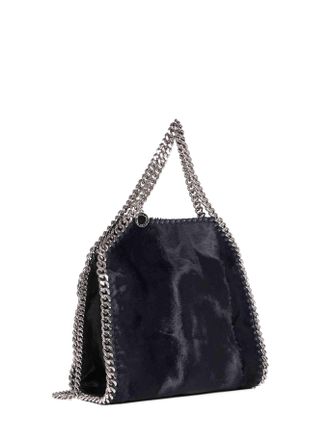 Stella McCartney Womens Mini Tote Bag Falabella Black Polyester Shoulder