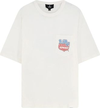 Represent Represent, Homme, Tops, Blanc, Taille: M T-shirt &agrave; Col Rond