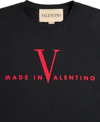 Valentino Logo-Print T-Shirt - Black