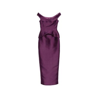 Solace London Pieta Maxikleid - - Dresses - Damen - Lila - XS