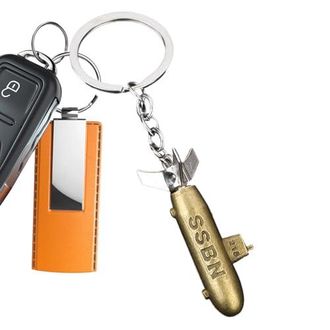 Generic Porte-cl&eacute;s sous- - 5 x 1,7 cm - Mod&egrave;le 3D vintage - Porte-cl&eacute;s en m&eacute;tal lourd - D&eacute;coration unique pour cl&eacute;s de voiture - Cadeau de finition antique - 